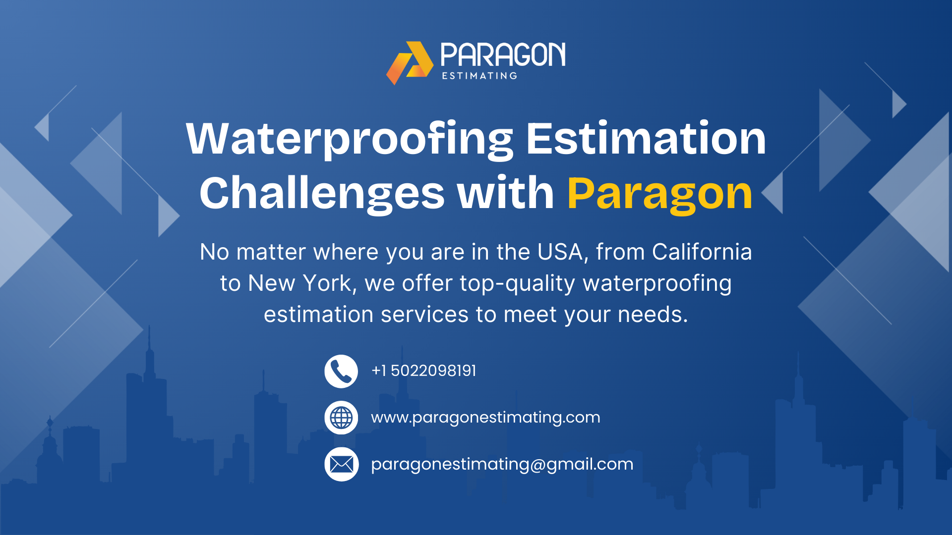 Waterproofing Estimating Services Accurate Cost Solutions